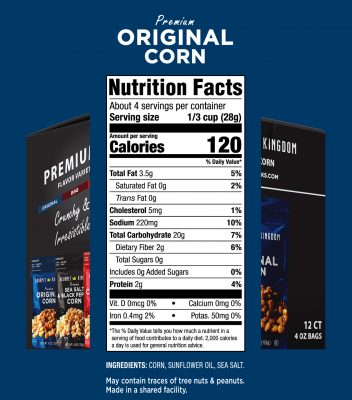 Box of 12 Original Corn Snacks – Gourmet Kingdom Snacks