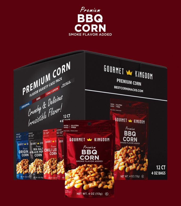 Box of 12 BBQ Corn Snacks – Gourmet Kingdom Snacks