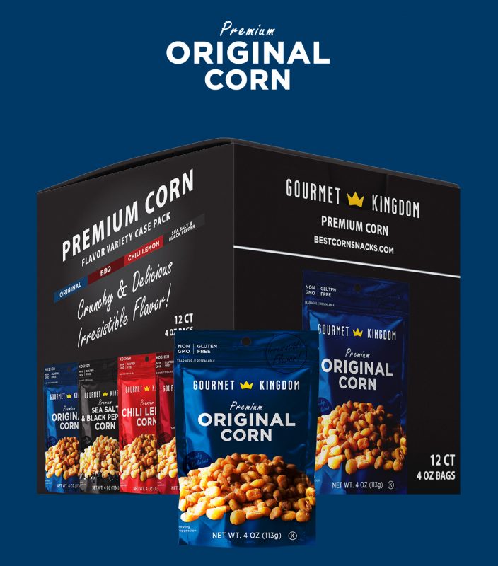 Box of 12 Original Corn Snacks – Gourmet Kingdom Snacks